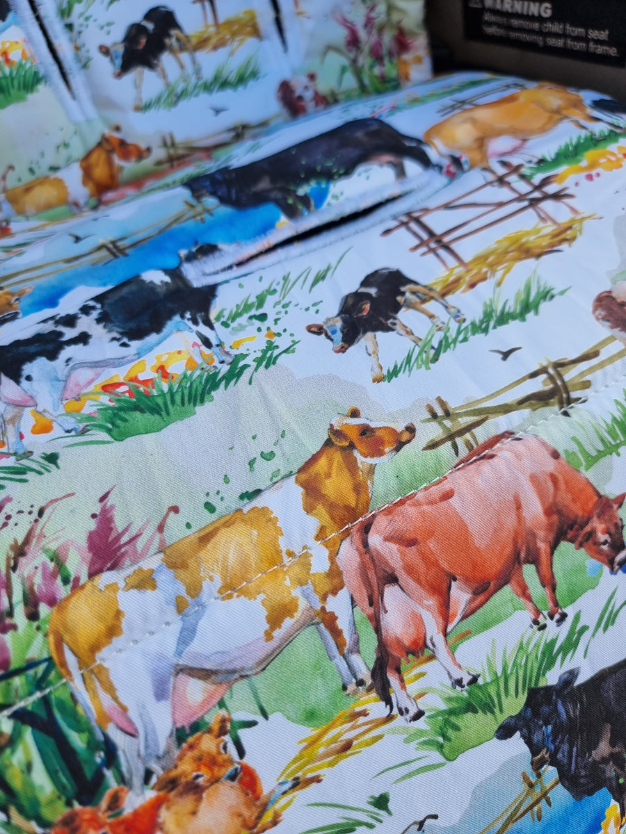 Pram Liner - Cow Field – Mialie Designs