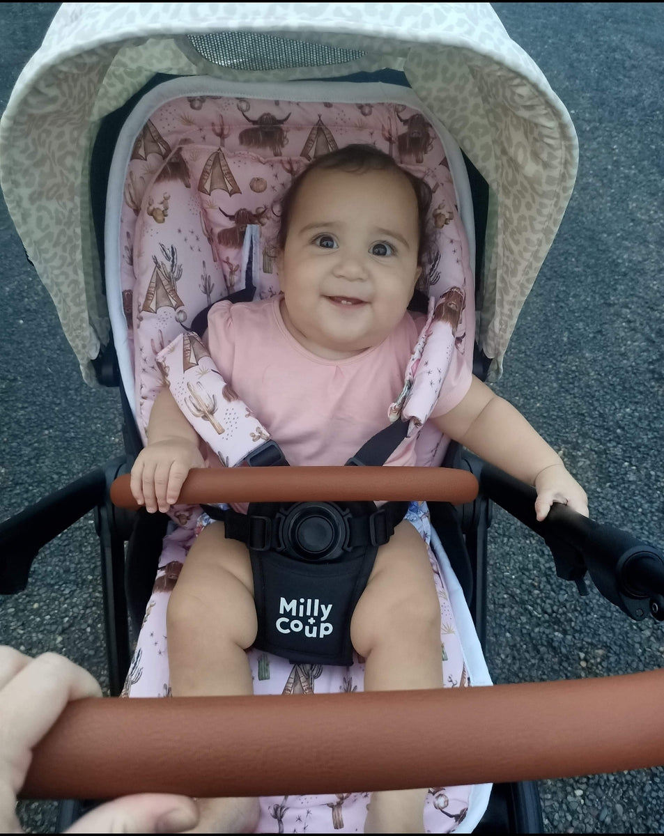 Pram Liner - Highland Cow Pink – Mialie Designs